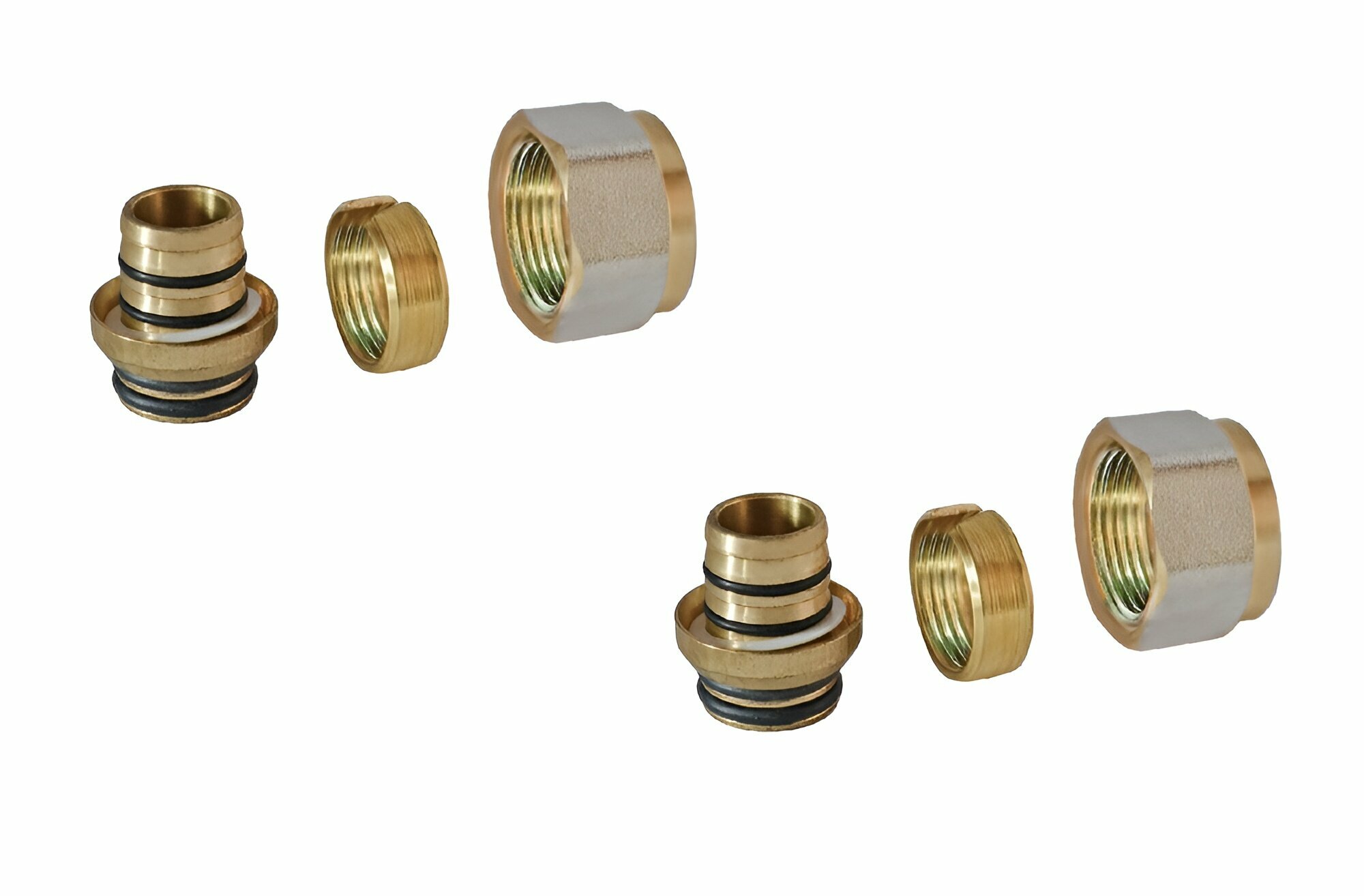 Набор евроконусов, для металлопластиковых труб, упаковка 2 шт, 20x3/4 дюйма