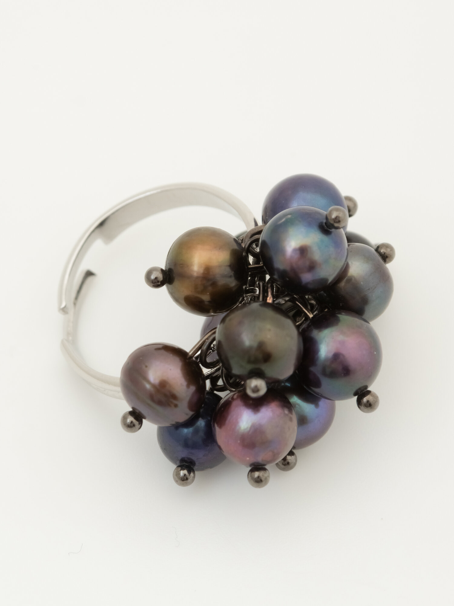 Кольцо-кулон, жемчуг пресноводный культивированный