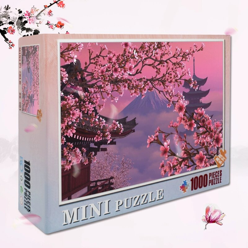 Мини-пазл из 1000 деталей для взрослых для снятия стресса, анимация высокой сложности для мальчиков и девочек,