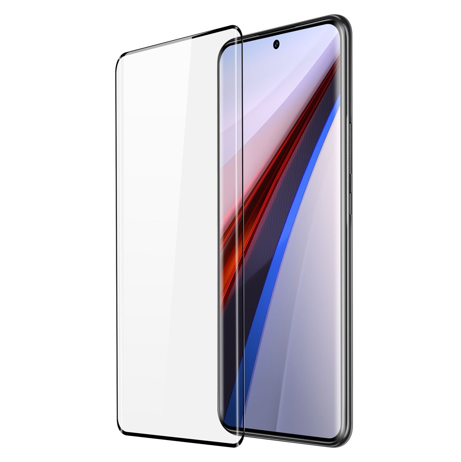 Защитное стекло с закругленными рамками для IQOO 12 Pro, от Dux Ducis серия 9D Full Screen Glass