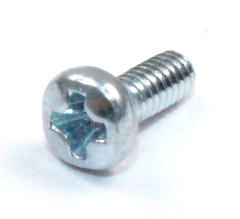 Винт М2х5 крест DIN 7985 стальной оцинкованный с полукруглой головкой