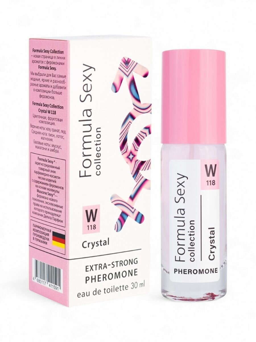 Туалетная вода женская с феромонами Formula Sexy collection Crystal W118, 30 мл