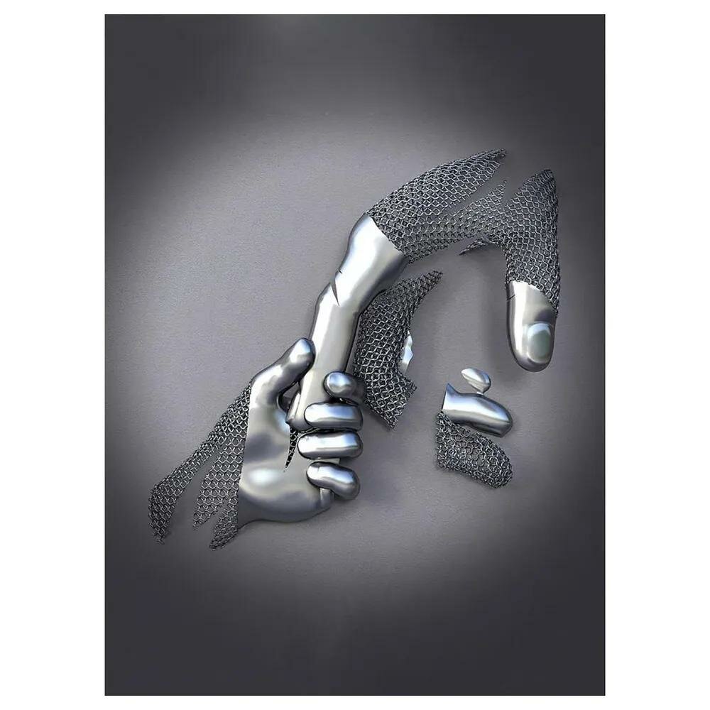 METALART, Подарок на 8 марта, для мамы, подруги, сестры, девушки, коллеги, бабушки, нерамованная холстная картина 30x40 см, цвет черно-серый, материал ткань, 1 штука в упаковке