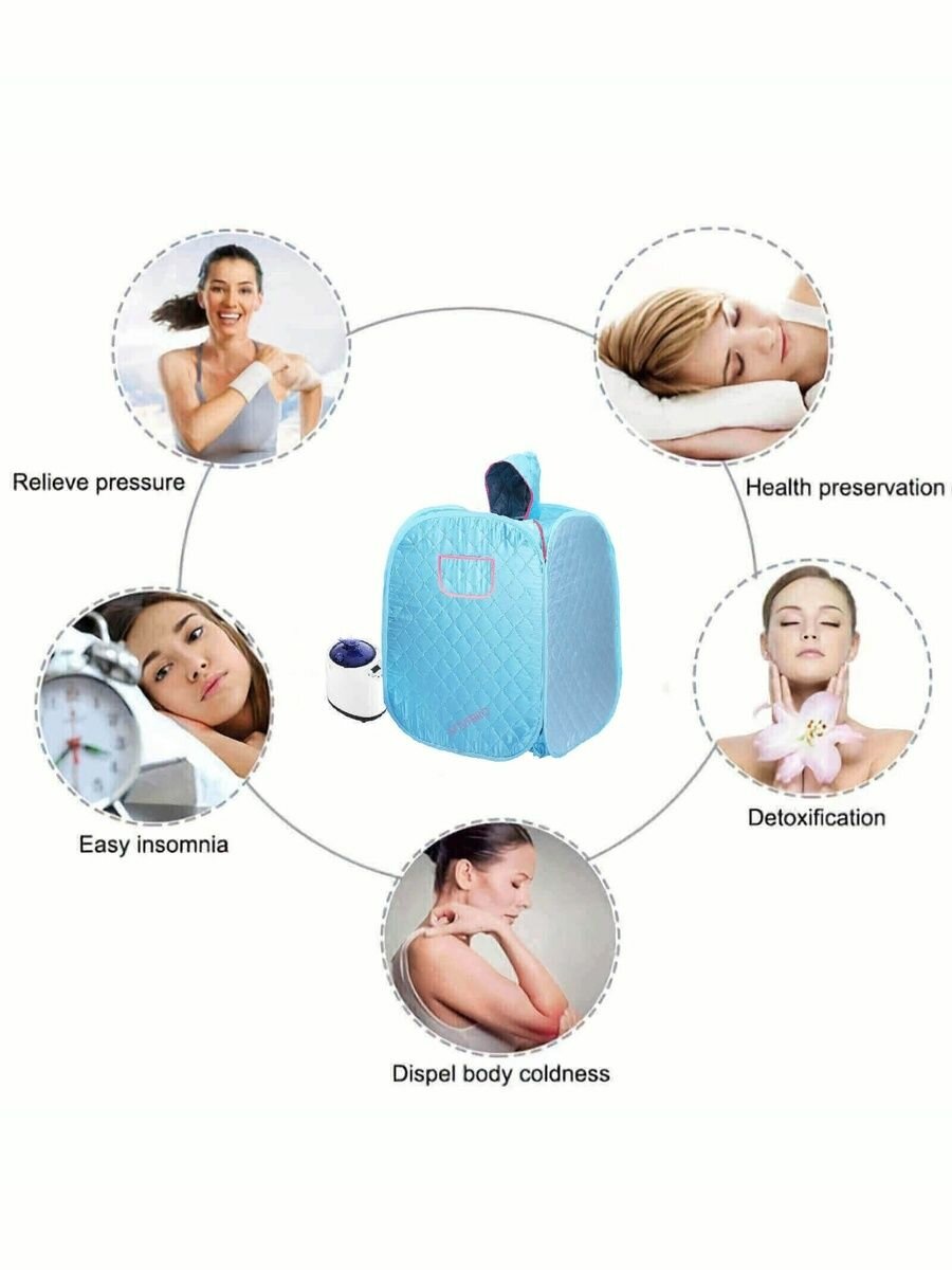 Портативная Паровая Сауна, Индивидуальный Домашний SPA - Салон Используется Ниже 175 См В Высоту