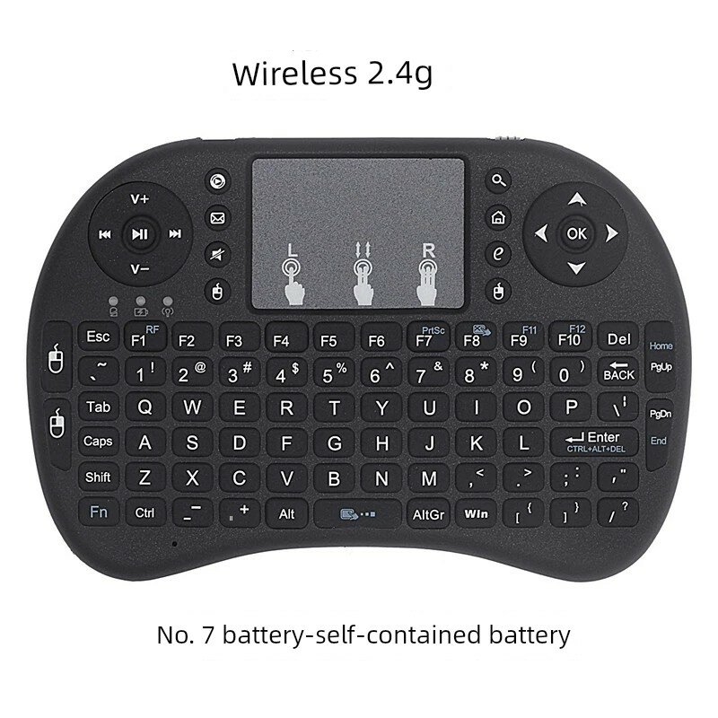 Мини-клавиатура Bluetooth с подсветкой, умная клавиатура и мышь для ТВ-приставки, HTPC, ноутбука, беспроводная