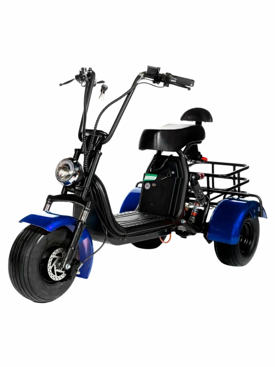 Электроскутер TRIKE GT-X6, трехколесный, взрослый, максимальная скорость 45 км/ч