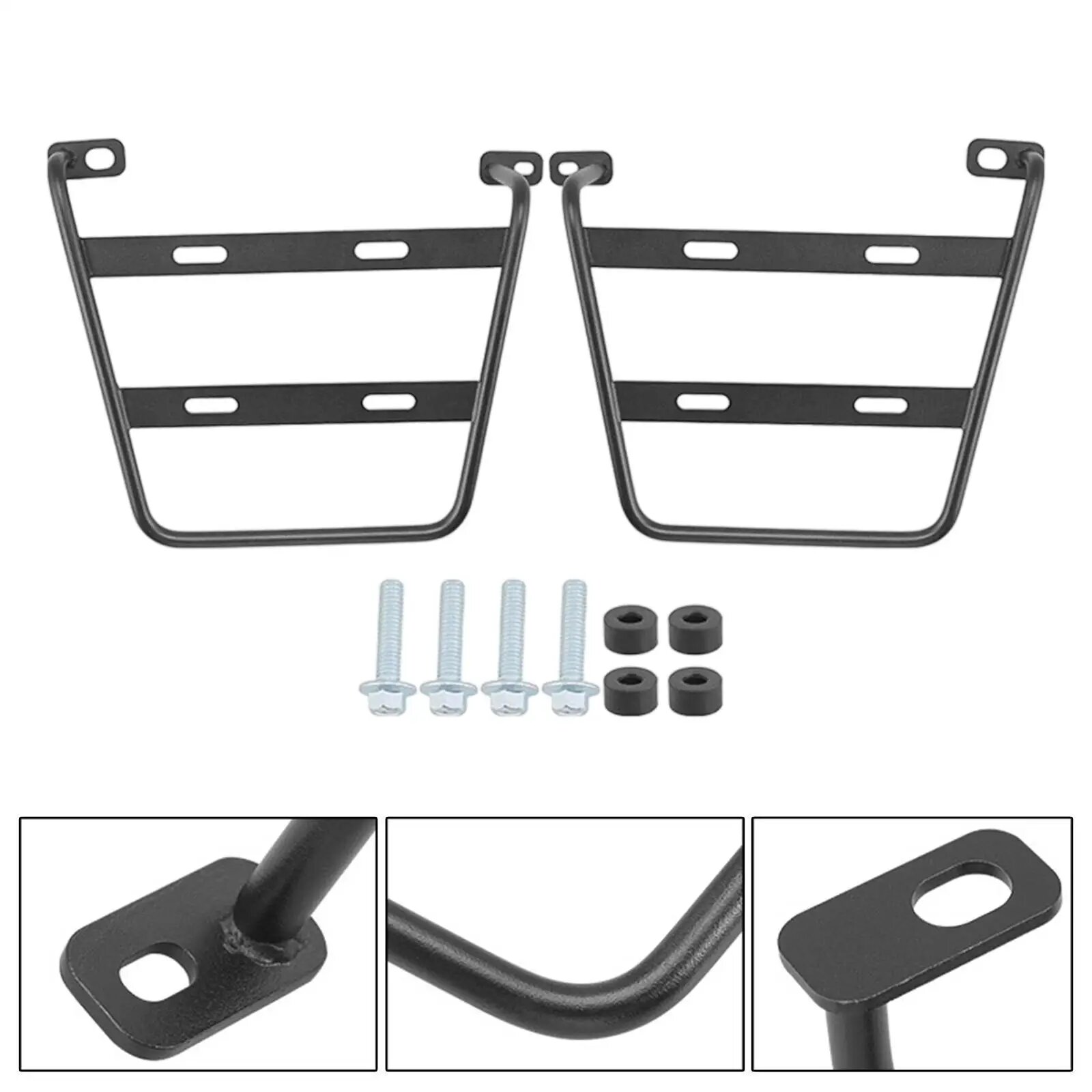 Кронштейн боковой сумки для мотоцикла, металлические аксессуары для мотоциклов, поддержка седельной сумки