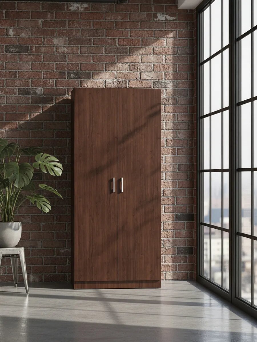 Для одежды шкаф FRESTER распашной в прихожую деревянный с полками, от производителя