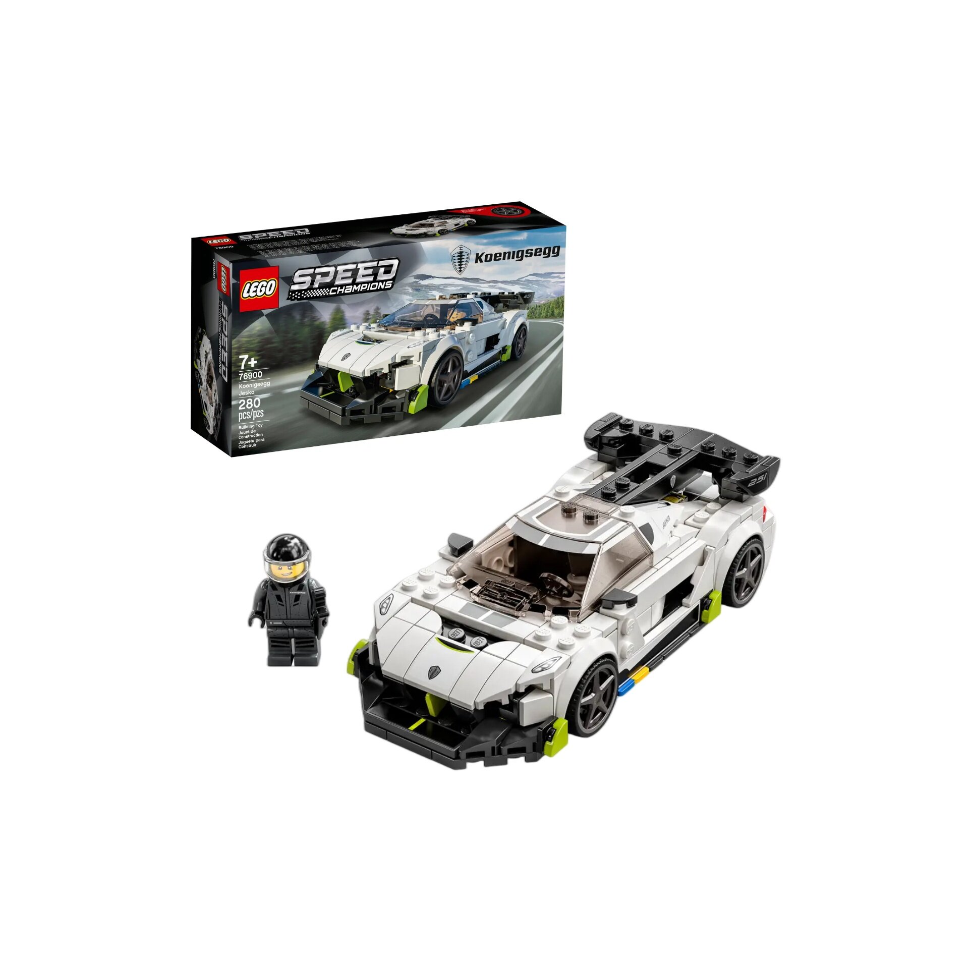 LEGO Super Racing Collection Koenigsegg Conisberg Building Blocks 280pcs 76900 null
