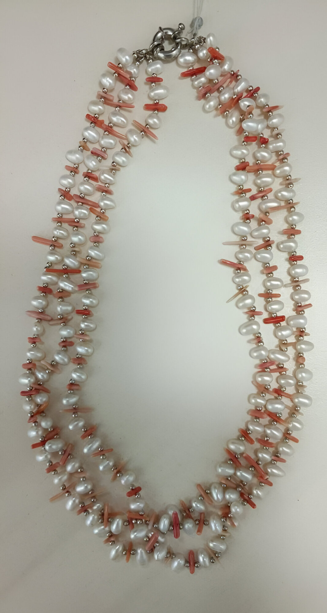 Бусы, коралл, жемчуг пресноводный культивированный