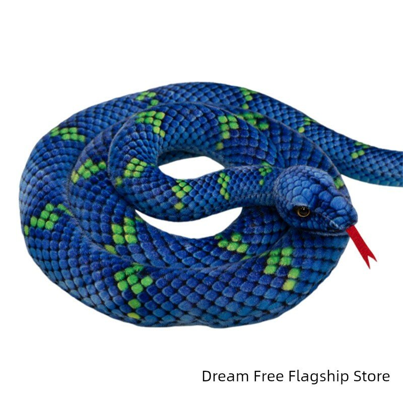 Игрушечная плюшевая модель крупного питона, реквизит для розыгрышей, подарок на день рождения для мальчиков Водяной