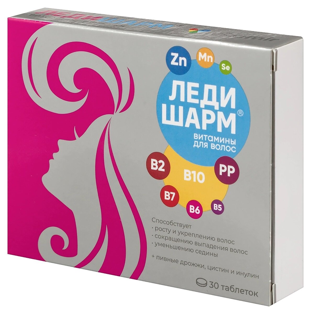 Витамины Vitamir Ледишарм, для кожи, ногтей и волос, 30 таб. — фото 1