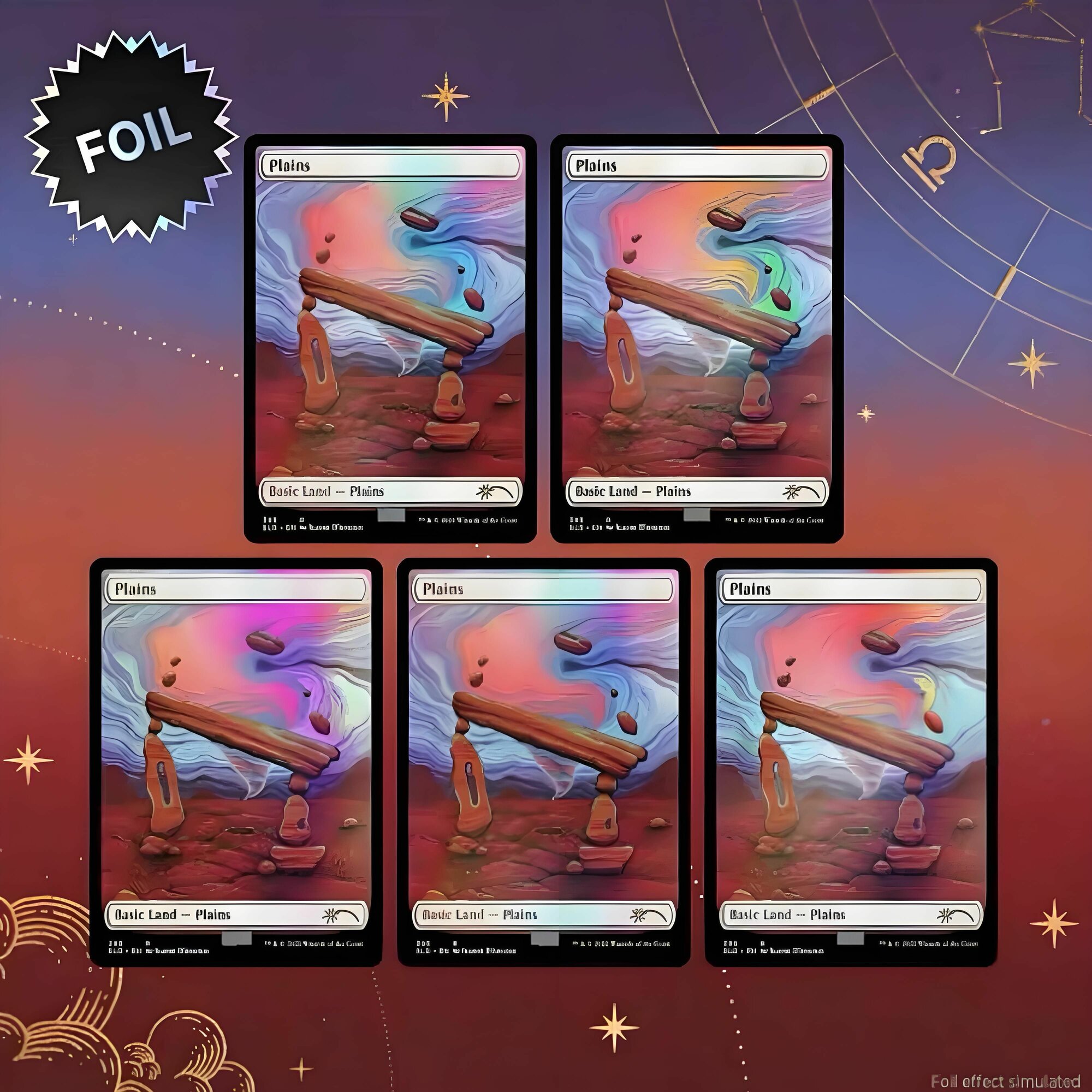 MTG: Secret Lair - THE ASTROLOGY LANDS Libra Foil (Английский)