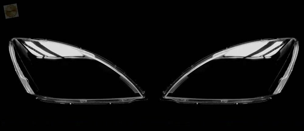Стекло фары, арт. Продаются комплектом! Левое+правое Стёкла фар Mitsubishi Lancer 9 2003-2010 выполнены из специального оптического поликарбоната, обработаны лаком, устойчивым к UV-лучам E, 1 шт.