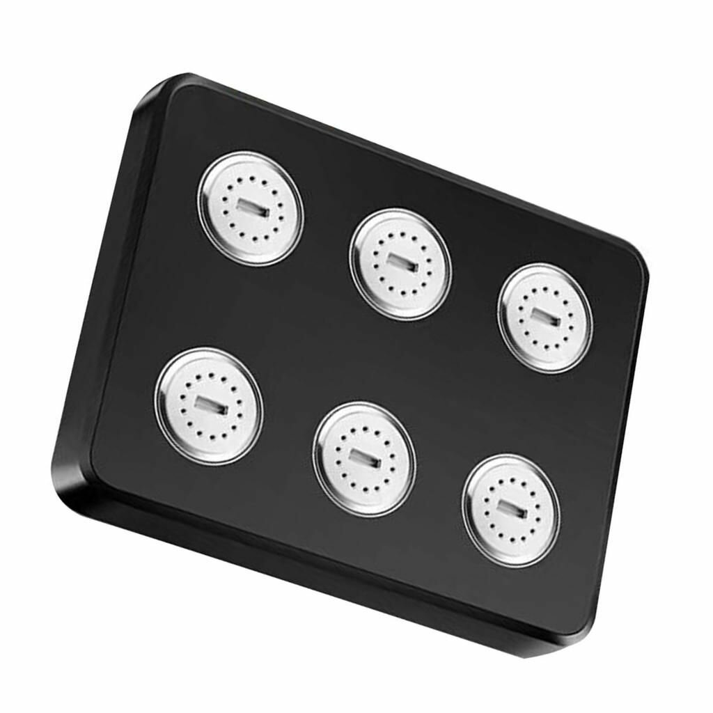 Универсальная прямоугольная душевая лейка, Черный