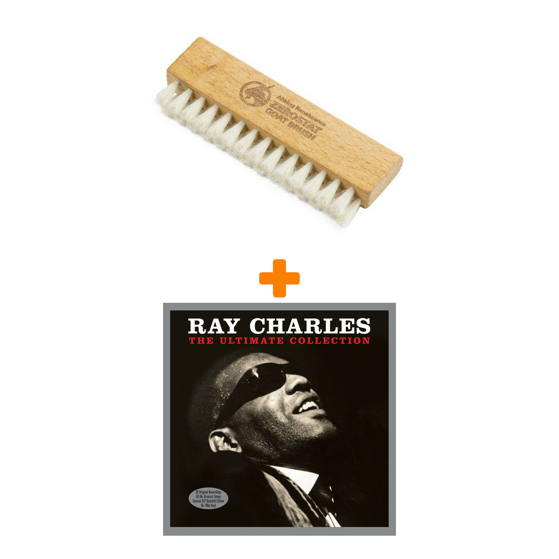Charles Ray The Ultimate Collection Clear Vinyl 2LP + Щетка для ухода за LP из козьей шерсти