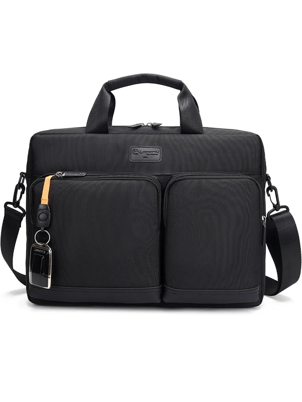 Сумка для ноутбука Lamark "L255", полиэстер, до 15,6 дюймов, черная