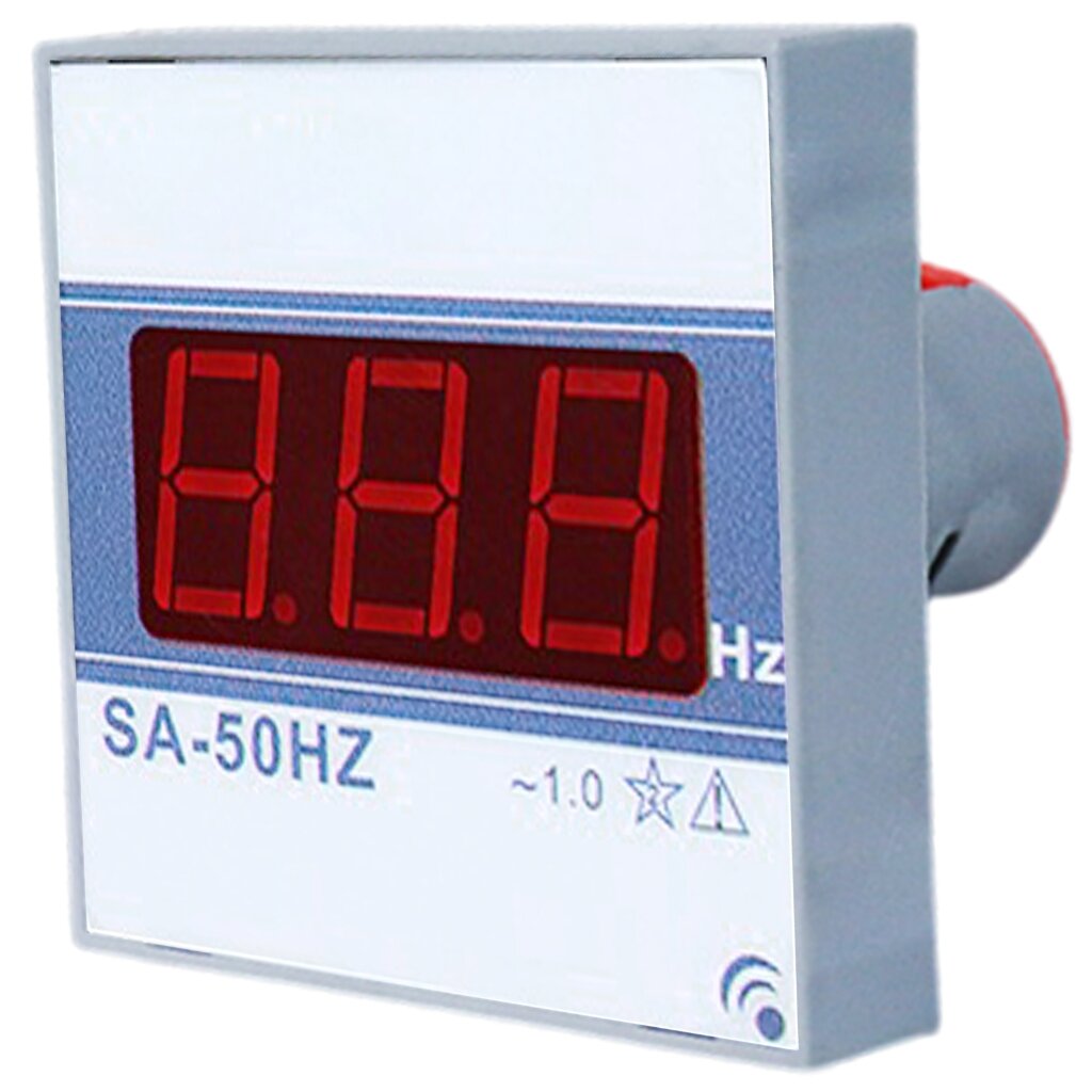 Квадратный вольтметр Ammeter AC24-500V 0-99HZ 0-100A 22 мм Светодиодный цифровой дисплей AMP Detector Lauge для индикаторного света