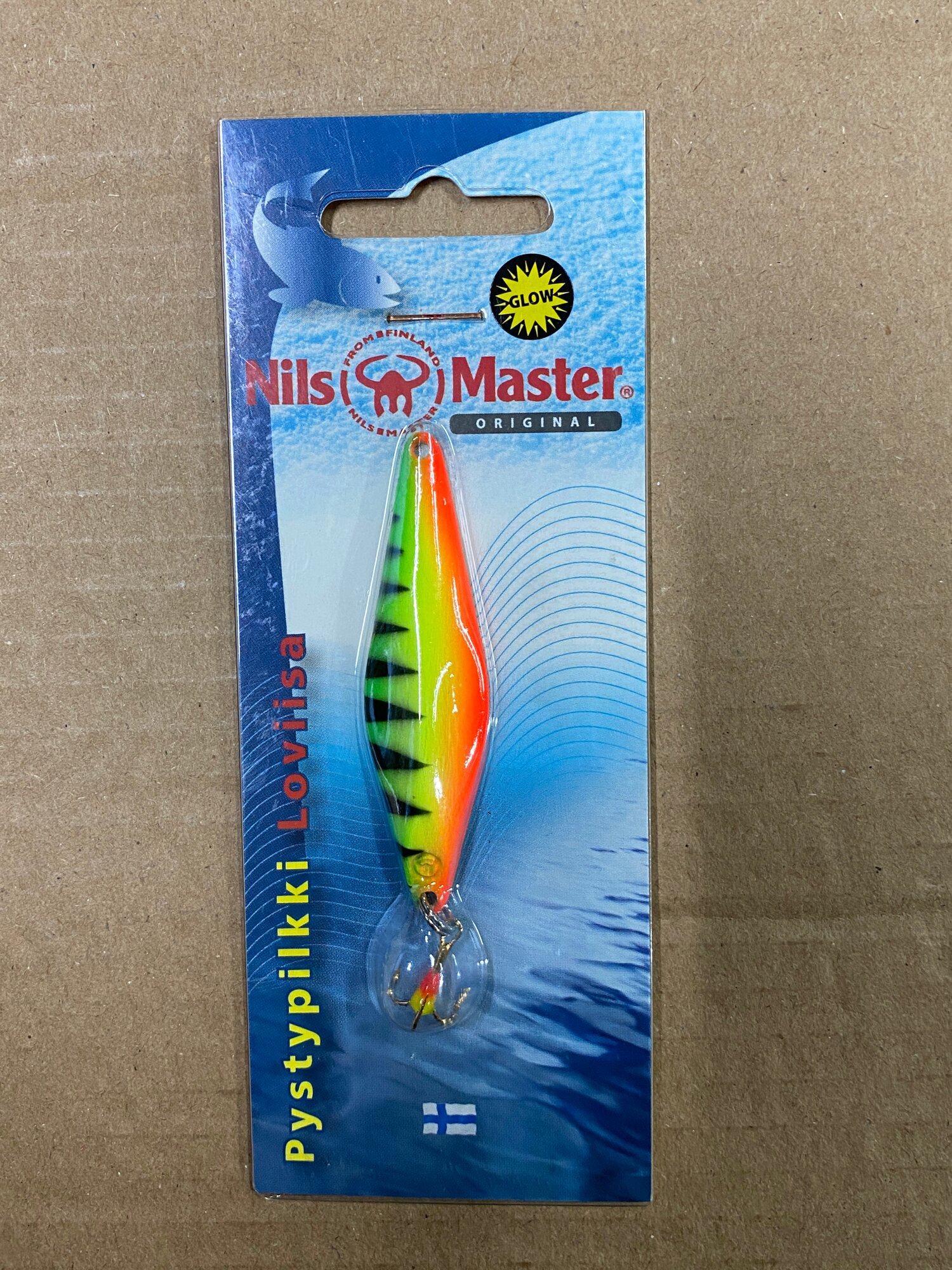 Блесна вертикальная Nils Master Loviisa, 65мм, 11г, 180 Светится в темноте
