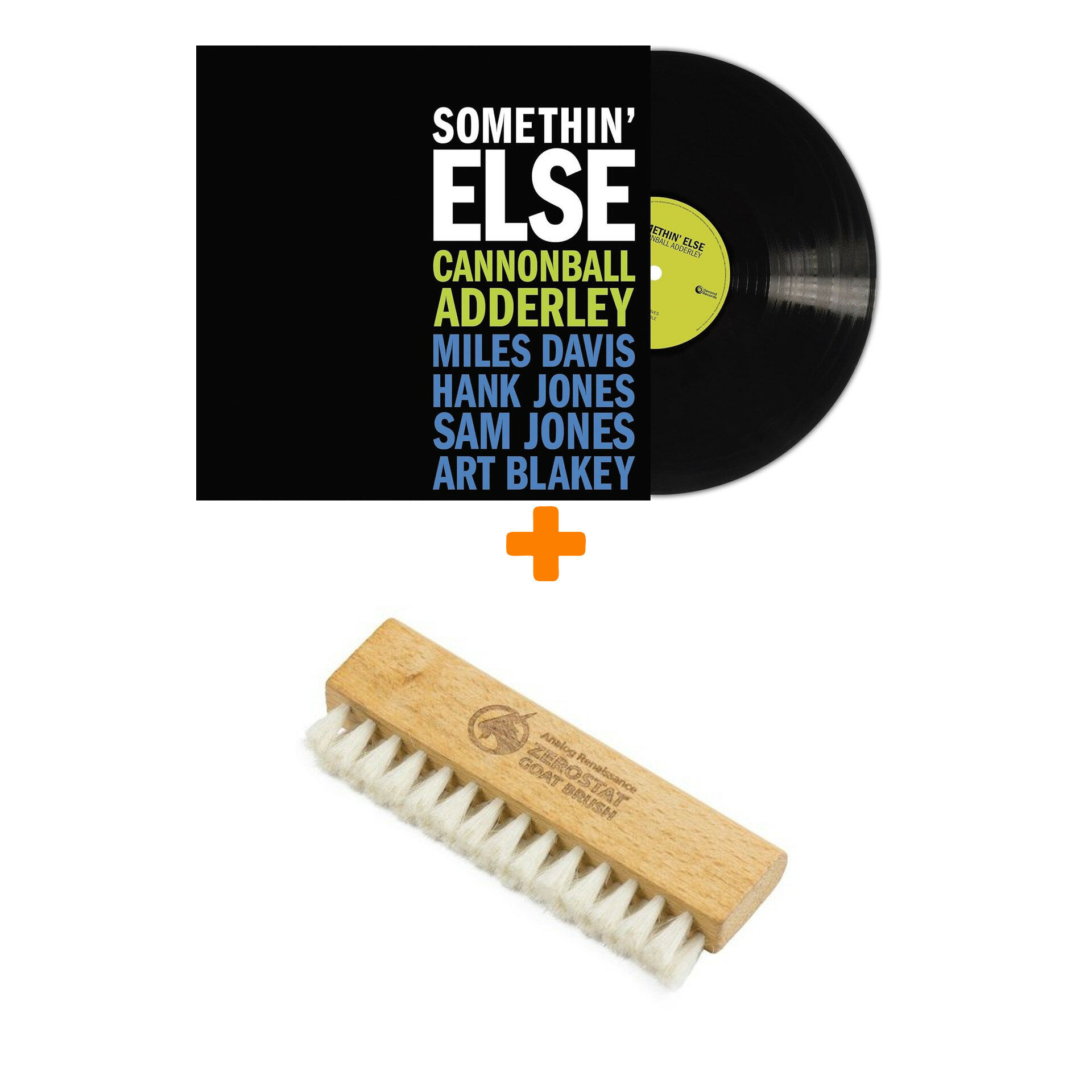 Cannonball Adderley & Miles Davis Somethin` Else LP + Щетка для ухода за LP из козьей шерсти