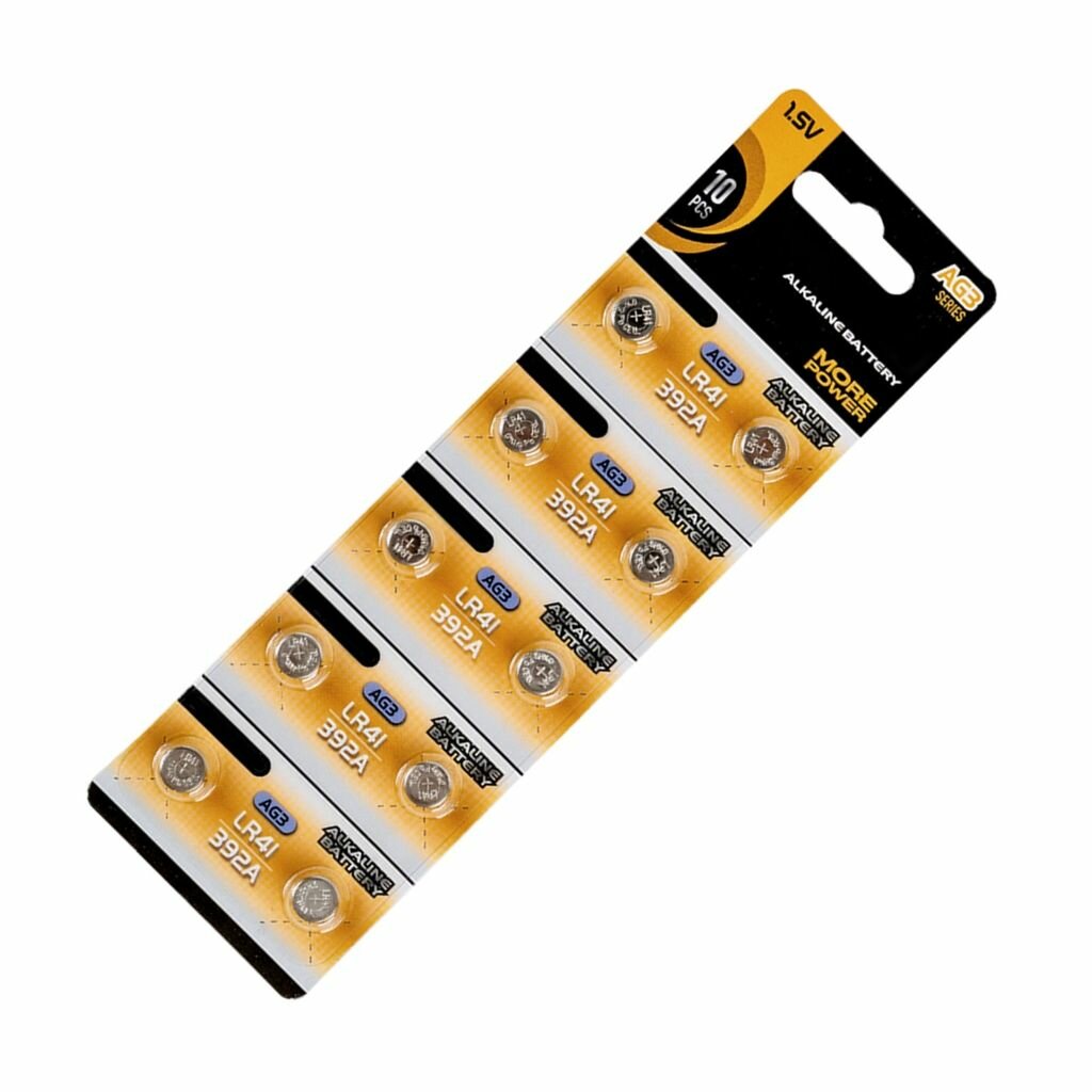10 таблеток, щелочная кнопочная батарея AG3/LR41 с дистанционным управлением 1,55 В