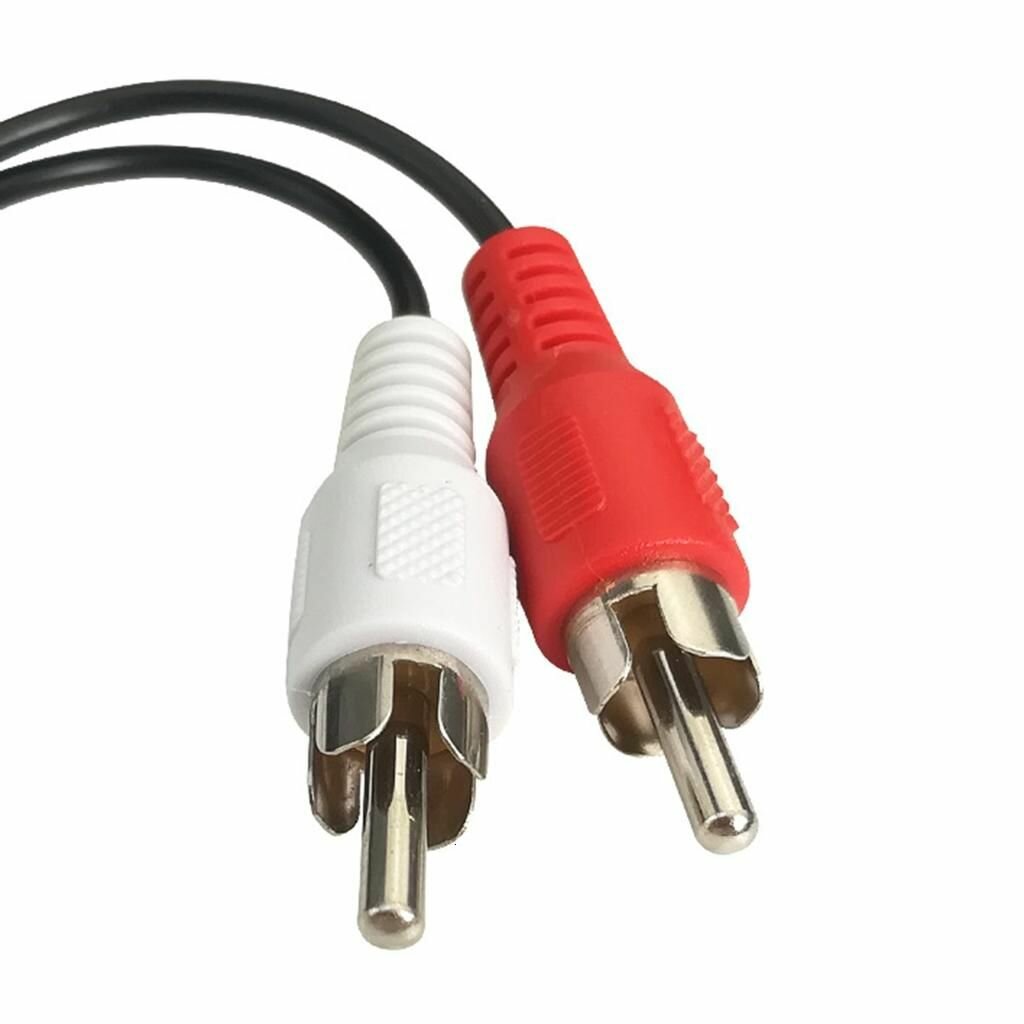 3.5 мм на 2 RCA аудио кабель — фото 1