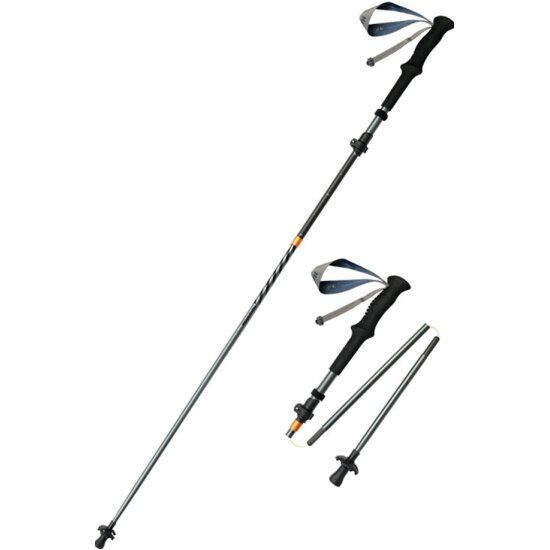 Палка треккинговая Naturehike CNK2450DS012 Carbon-AL Chang feng UL 115-135см 5-секций серый, 6975641883692