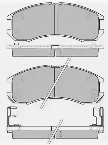 Колодки тормозные Delphi LP595 MAZDA 626 GD