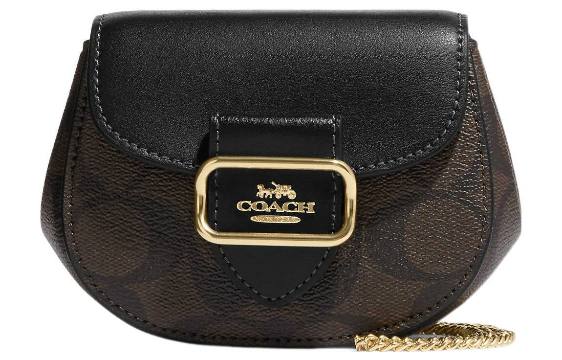 Сумка COACH Morgan Canvas With Leather Saddle Bag