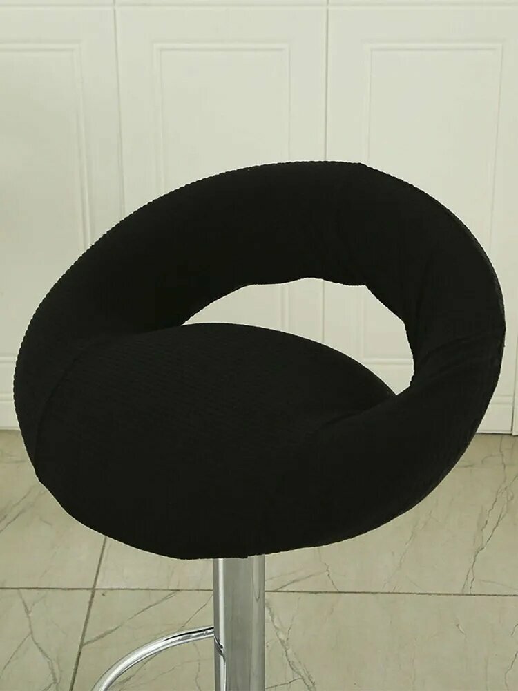 Современный минималистичный красный полукруглый дугообразный кожаный подъемный барный стул, 45 см х 45см