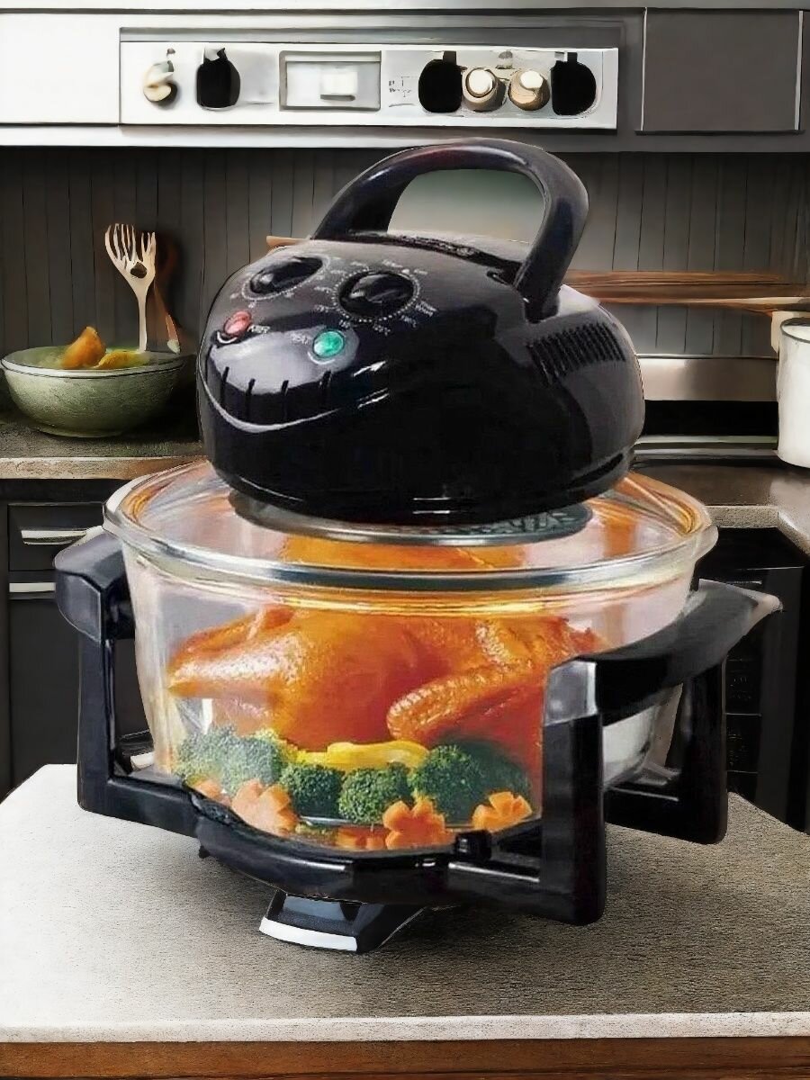 Аэрогриль air fryer, черный