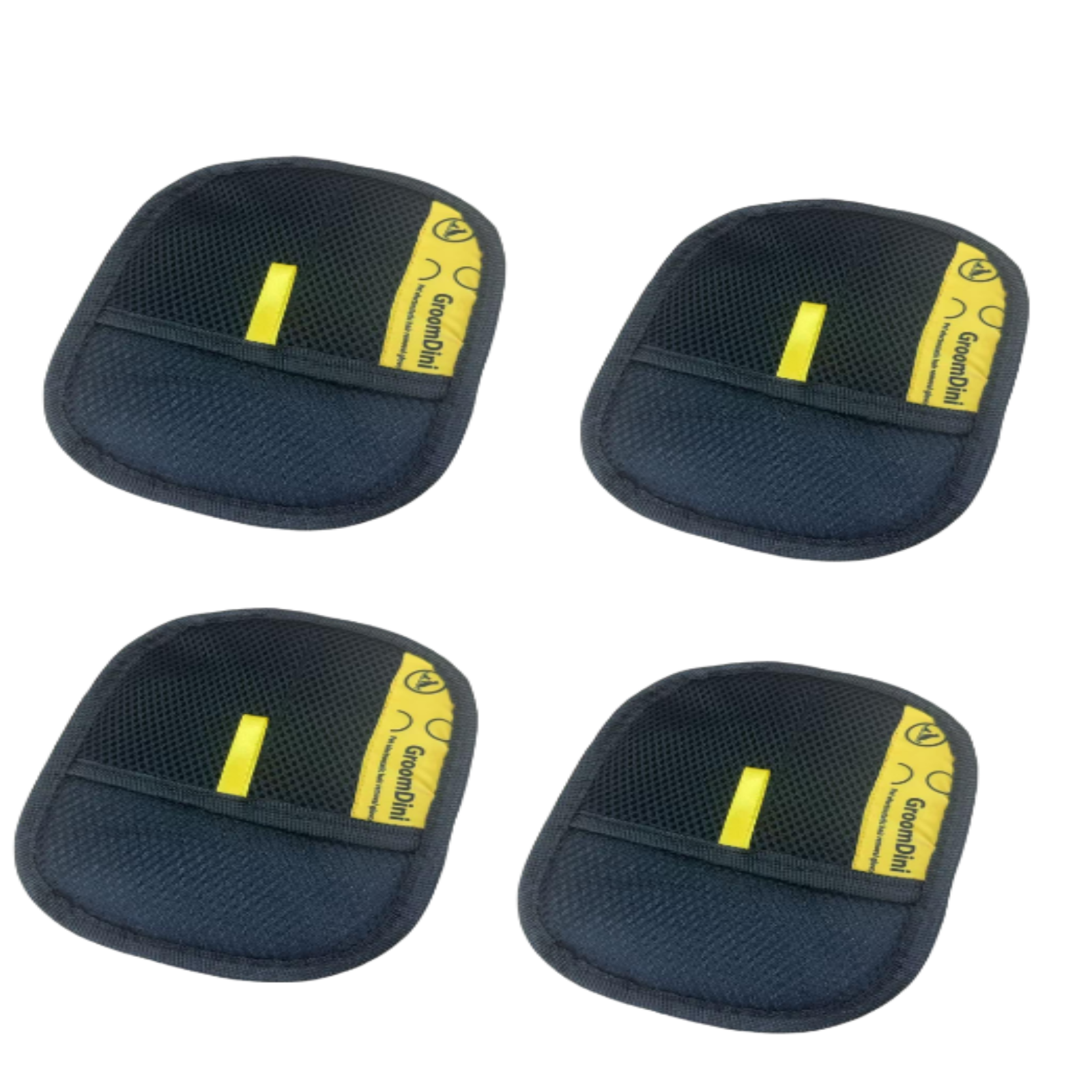 4PC Пет Hair Removal Glove Brush для Кошек и Собак Double-Sided Deshedding Tool