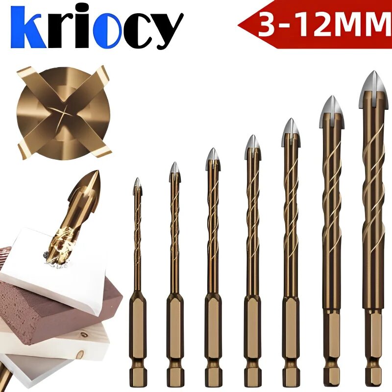 Сверла KRIOCY шестигранные 3/4/5/6/8/10/12 мм