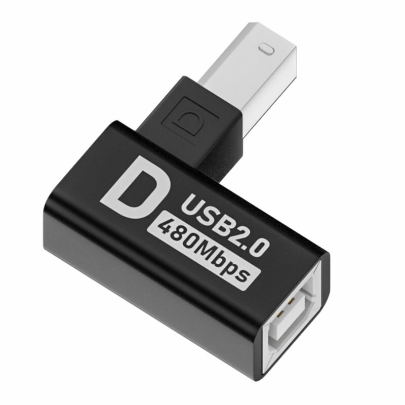 Универсальный разъем USB2.0 B для подключения музыкальных инструментов к принтеру-нижний изгиб