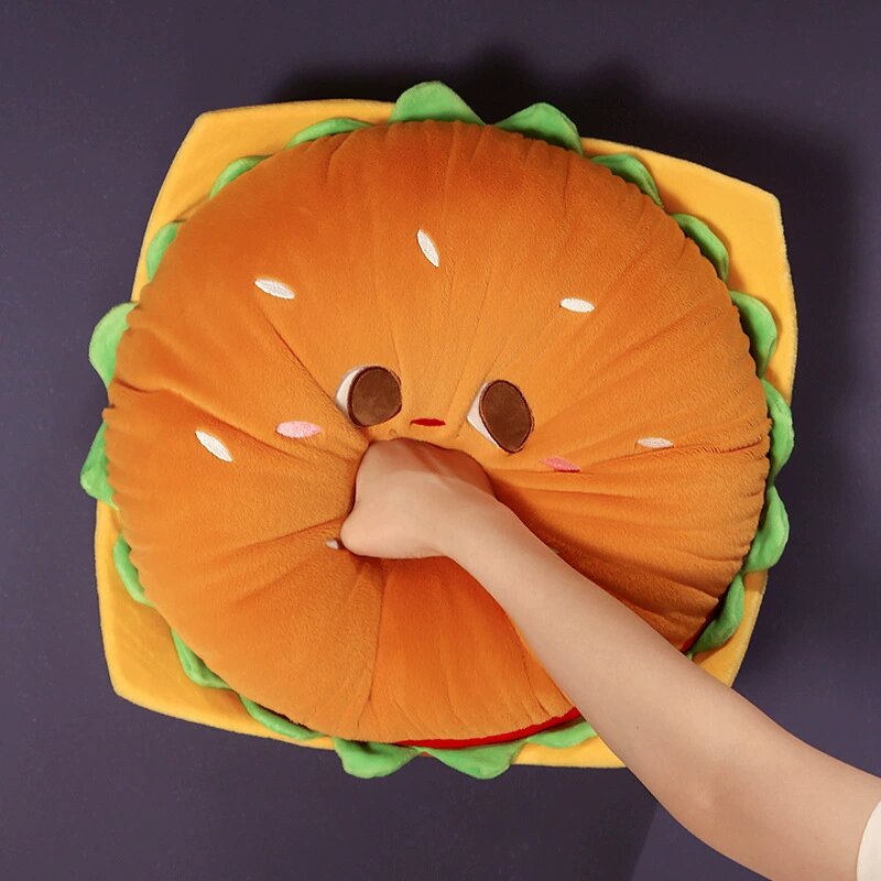 Креативная искусственная еда, бургер, куриная ножка, тост, большая подушка, забавная кукла, подарок для девочки,