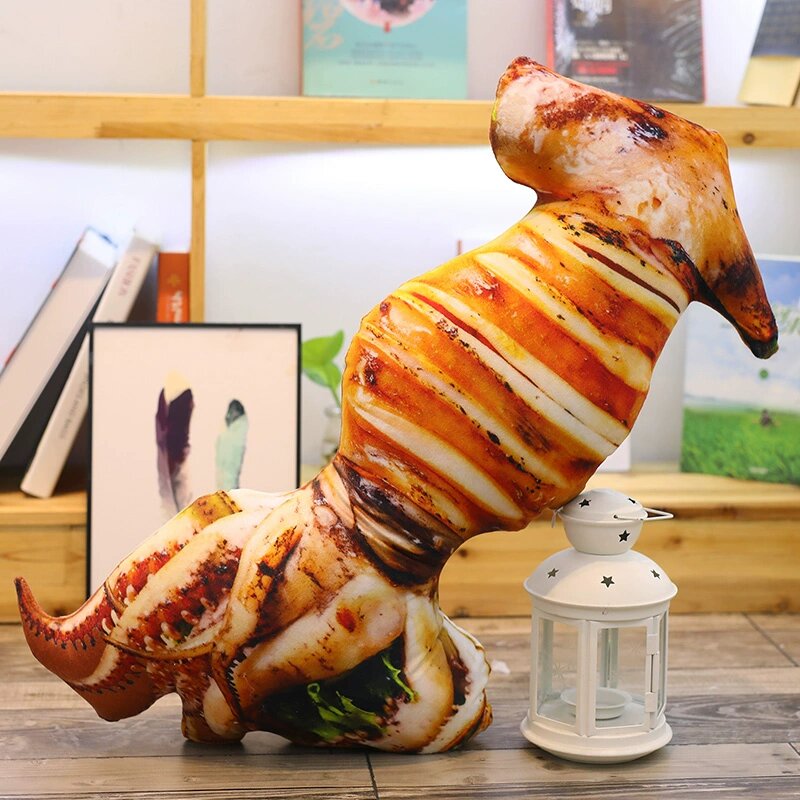 Плюшевая игрушка в виде свиной лапки и куриных ножек в стиле TikTok, забавная кукла, подарок на день рождения,