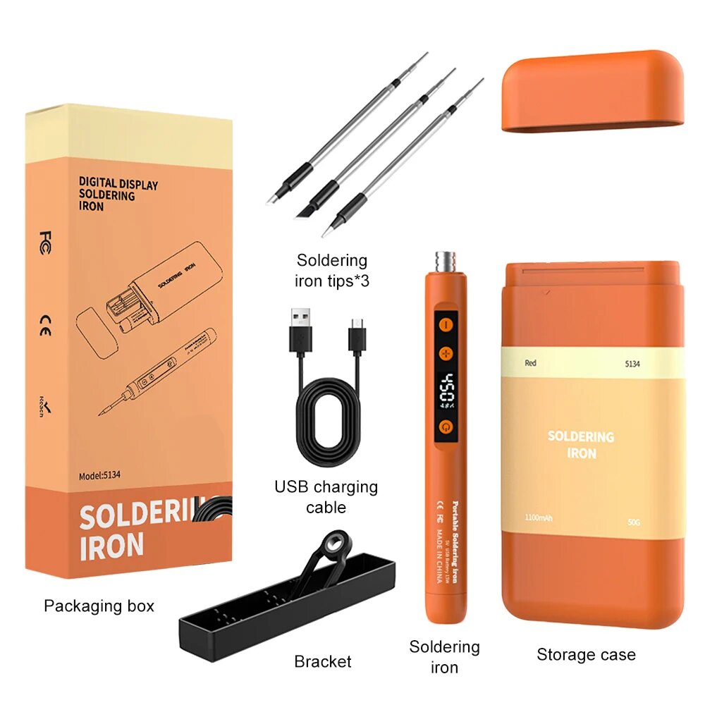 Aideepen USB-паяльник 15Вт с регулировкой температуры 6