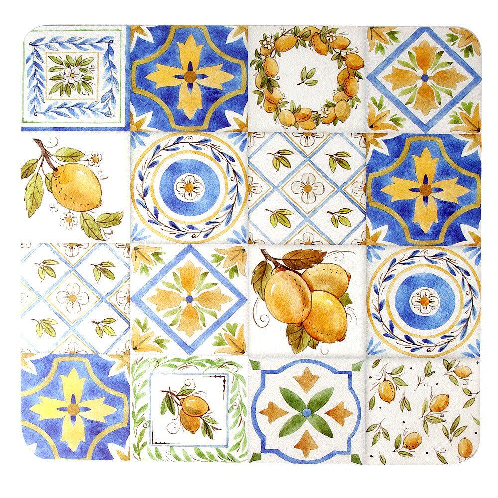 Салфетки на стол сервировочные набор 4 шт. 30х28см, майолика, Nouvelle