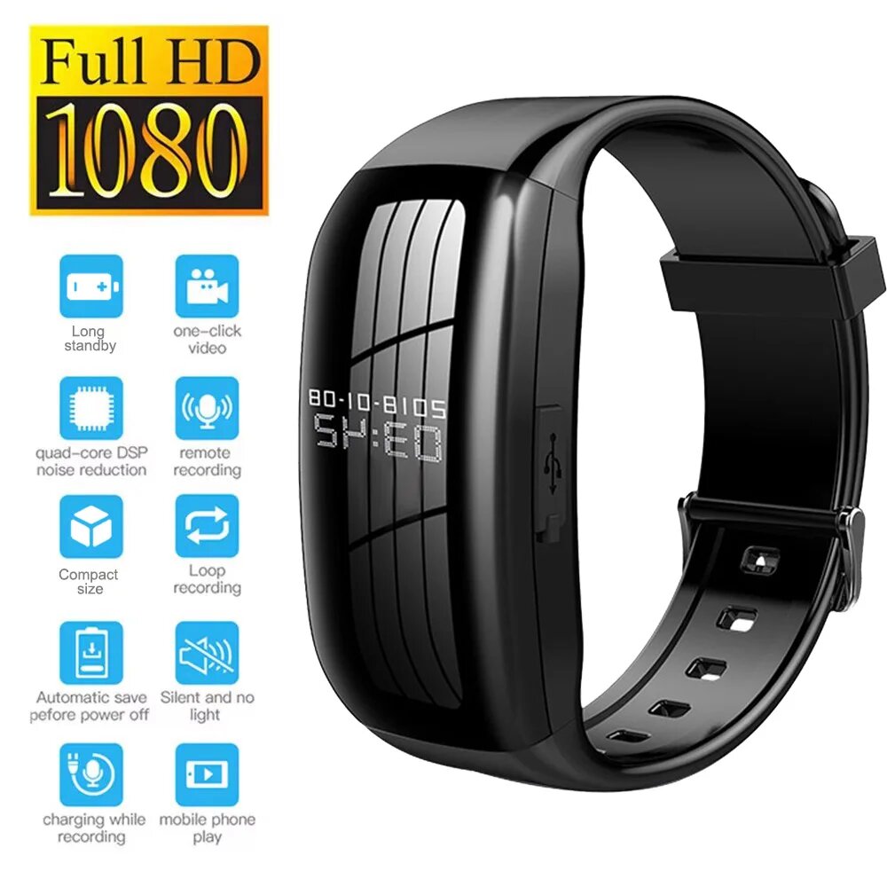 CUGUU Умные часы видеорегистратор 8GB