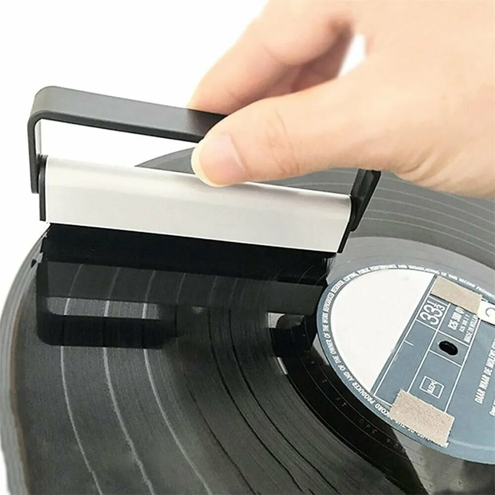 1 шт Щетка для чистки виниловых пластинок, антистатическая карбоновая щетка, аксессуар для проигрывателя, очиститель винила