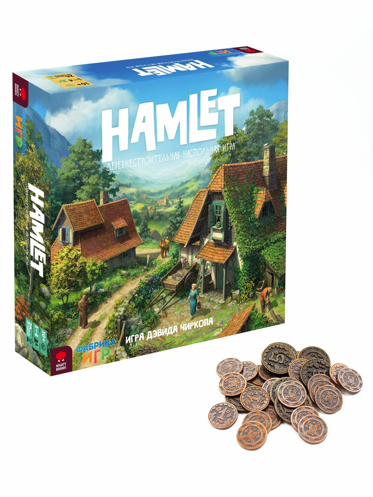 Настольная игра Фабрика Игр Hamlet The Village Building Game с металлическими монетами