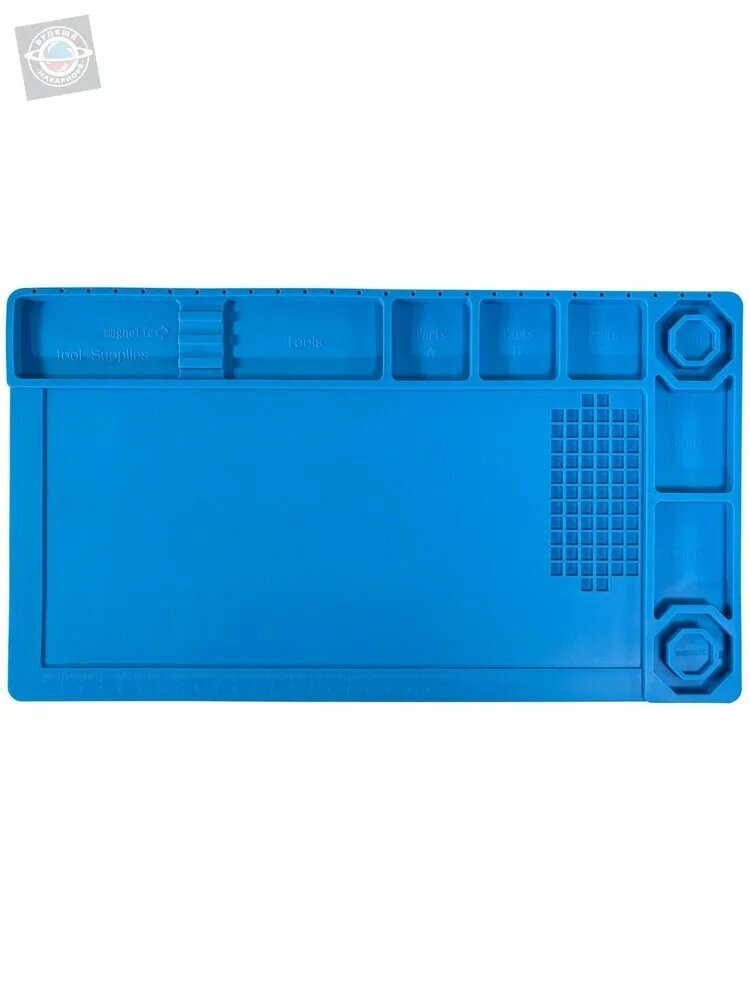 503 Ремонтный коврик, 38,5*21 см 500 термостойкий силиконовый магнитный паяльный коврик для пайки, электроники, ремонта телефонов компьютеров, защиты верстака