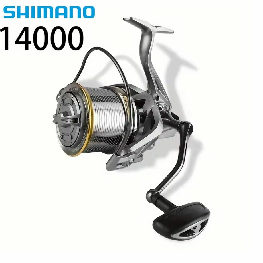 Рыболовные катушки SHIMANO 14000 размера с передаточным отношением 4,8: 1, максимальное сопротивление 25 кг
