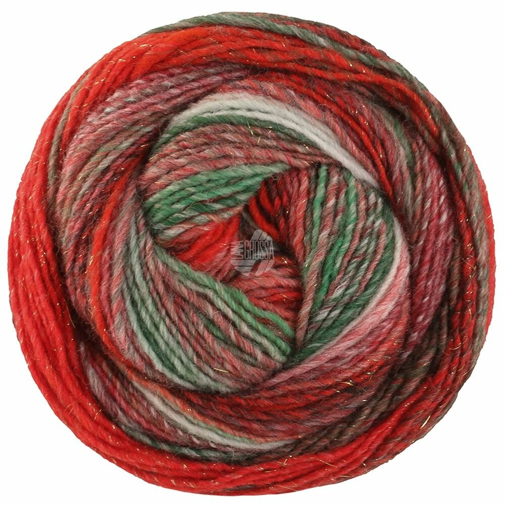 Новогодняя пряжа Lana Grossa Gomitolo Christmas (120 Lurex) 2 мотка по 100 г/350 м