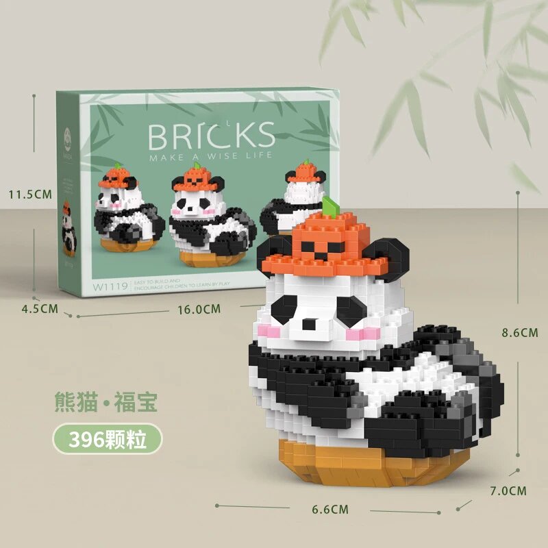 Конструктор BRICKS Panda W1119, 378 деталей