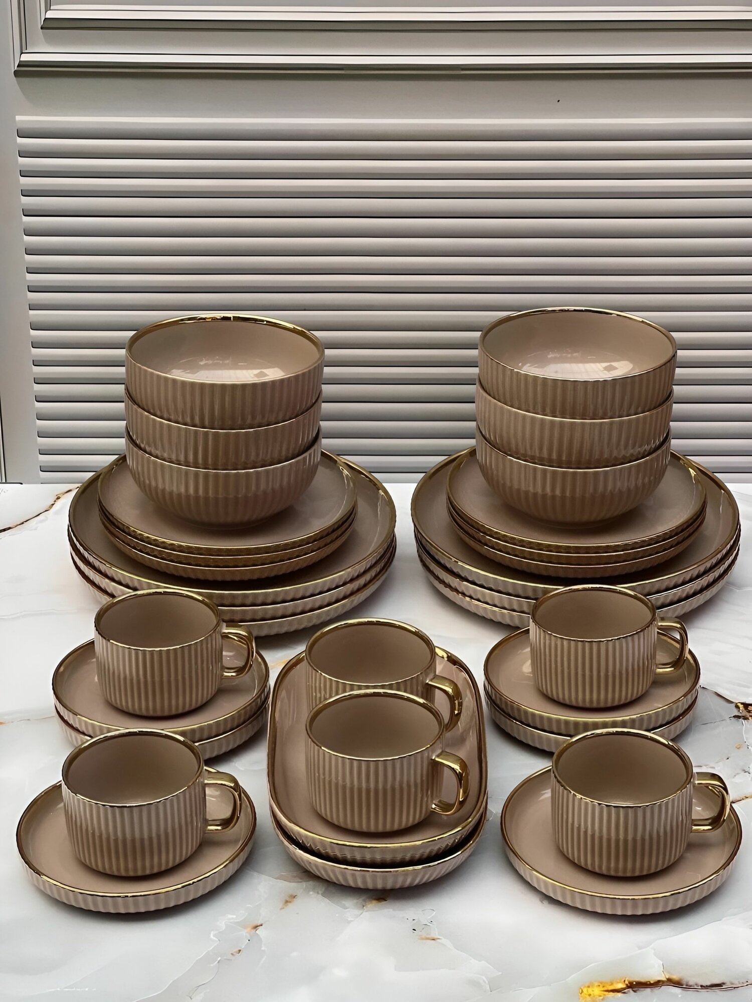 Набор столовой посуды "стильная посуда" из 32 предм, количество персон: 6