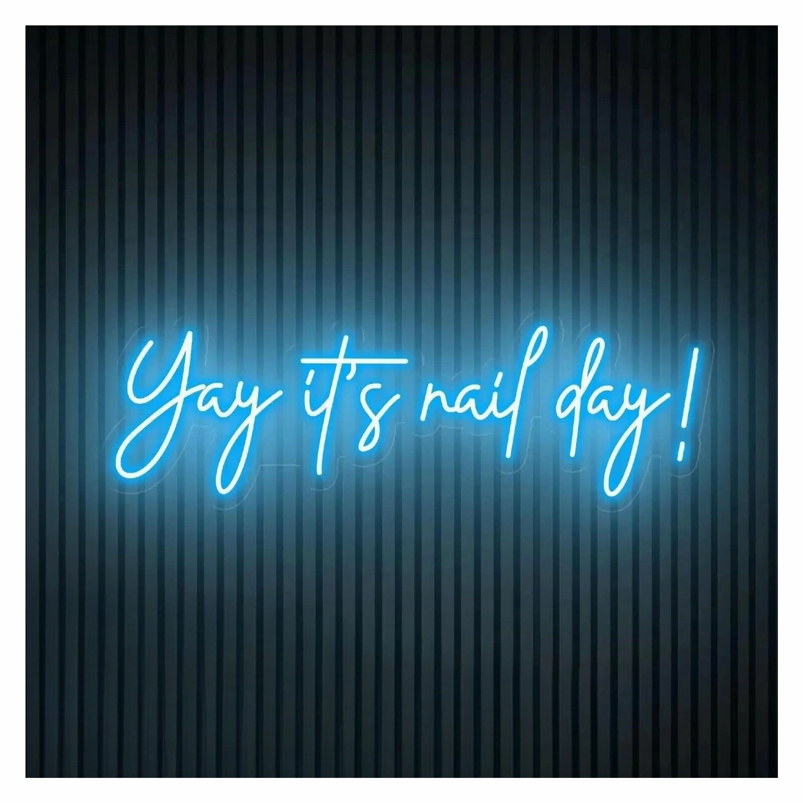 Неоновая Вывеска Ура, Сегодня День Маникюра 40 См