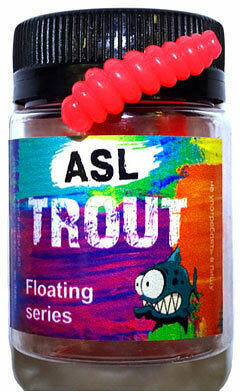 Приманка силиконовая (мягкая) ASL Личинка форель (ASLL16-104 / 1,6" / 104)