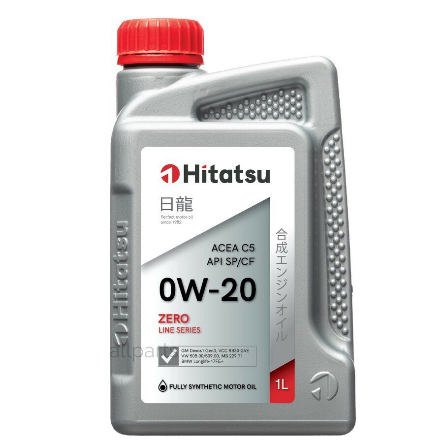 HITATSU 0W20H11 1L 0W-20 API SP/CF ACEA C5 50800/50900 22971 LL-17FE+ GM DEXOS1 GEN3 масло моторное синт