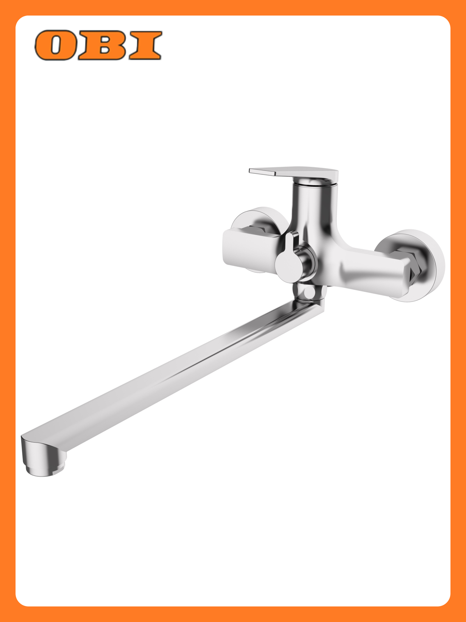 Смеситель для ванной с длинным изливом ESKO Africa хром, рычажное управление